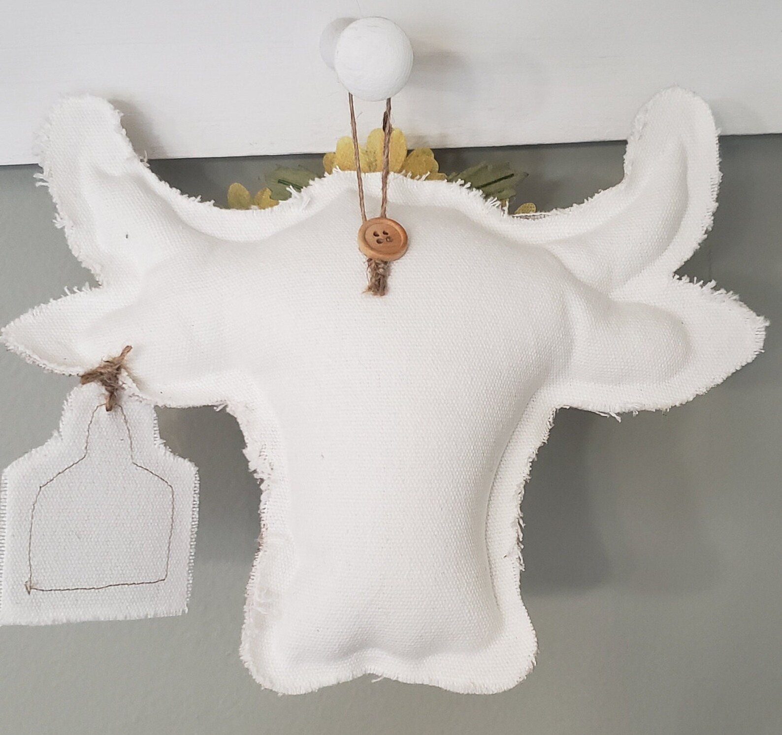 Americana Highland Cow Head- Sunflowers - Etsy