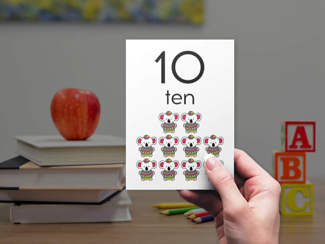 Early Learning Number Cards Instant Digital Download - Etsy