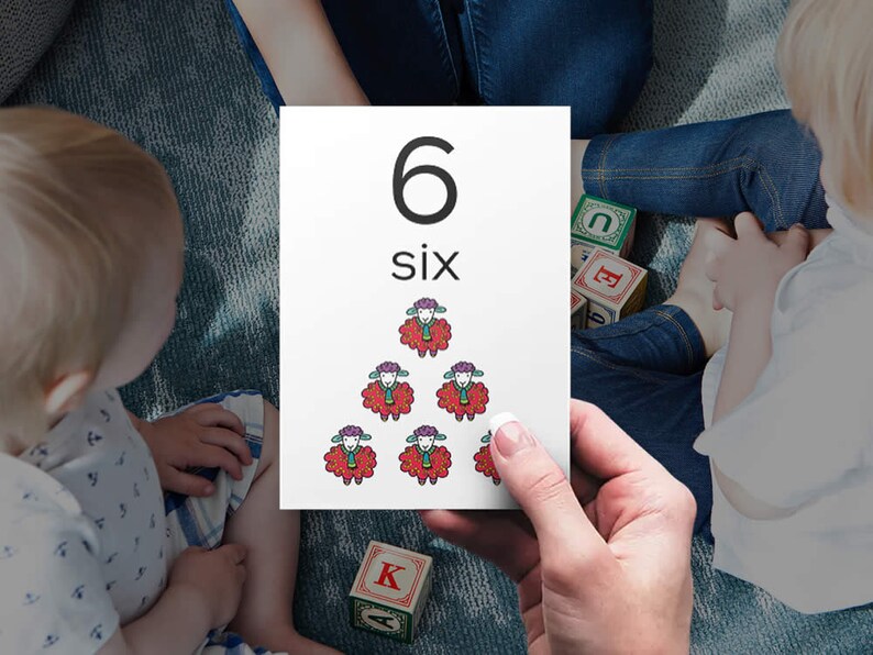 Early Learning Number Cards Instant Digital Download - Etsy