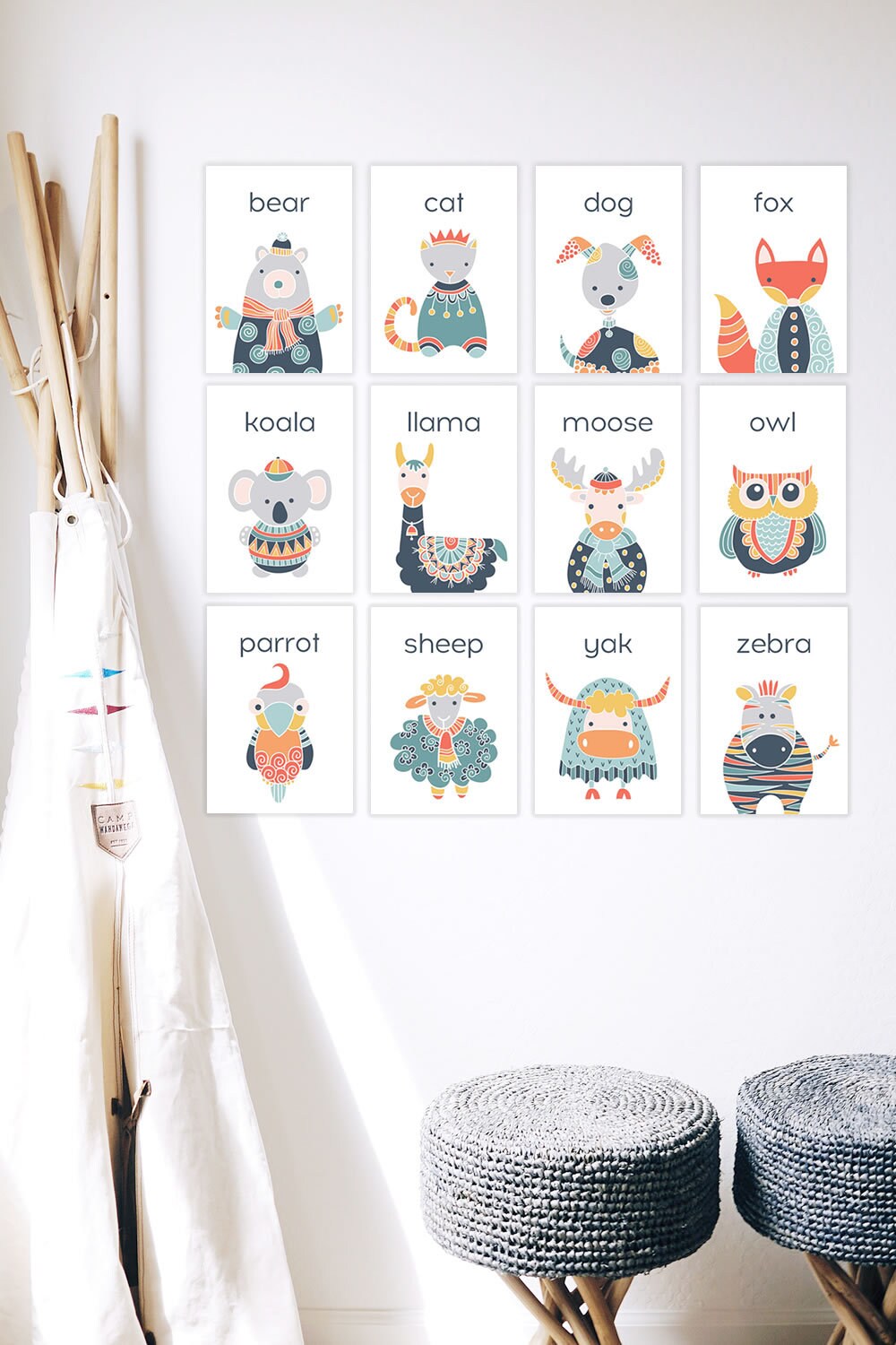 Early Learning Animal Cards Instant Digital Download Educational - Etsy