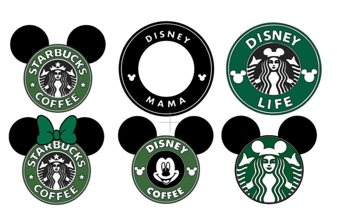 Starbucks Logo Disney / Mouse Starbucks Logo / Disney Fuel Logo SVG - Etsy