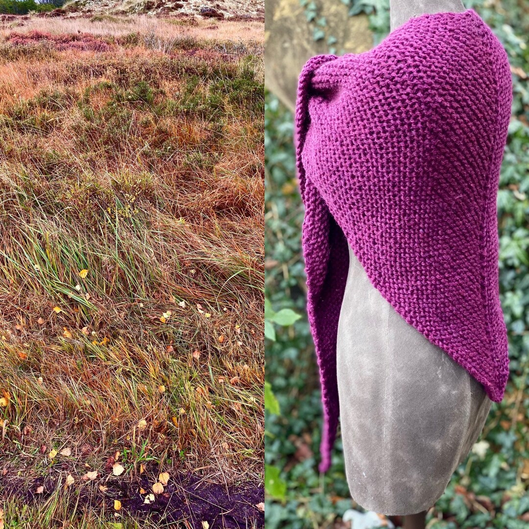 Hug Shawl / Claire's Shawl Our Style Dark Magenta With - Etsy