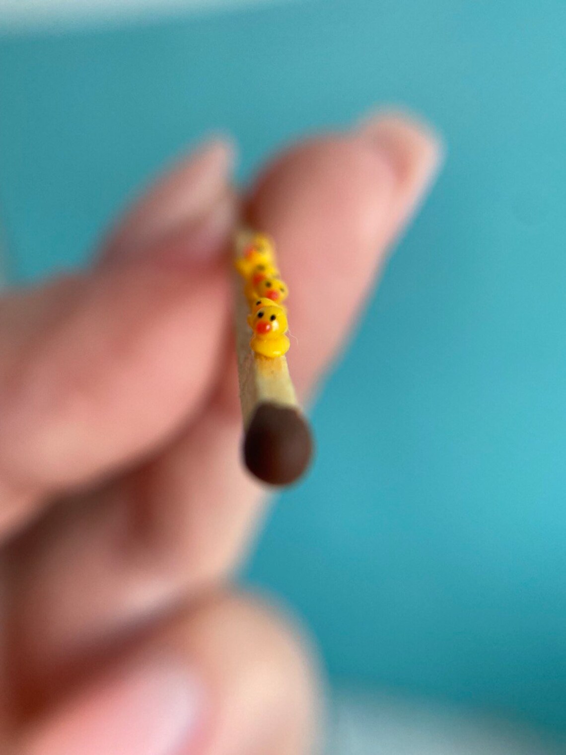 Tiny Rubber Yellow Duck, Micro Ducky 0,3 Mm 0,11 Inches Dollhouse ...