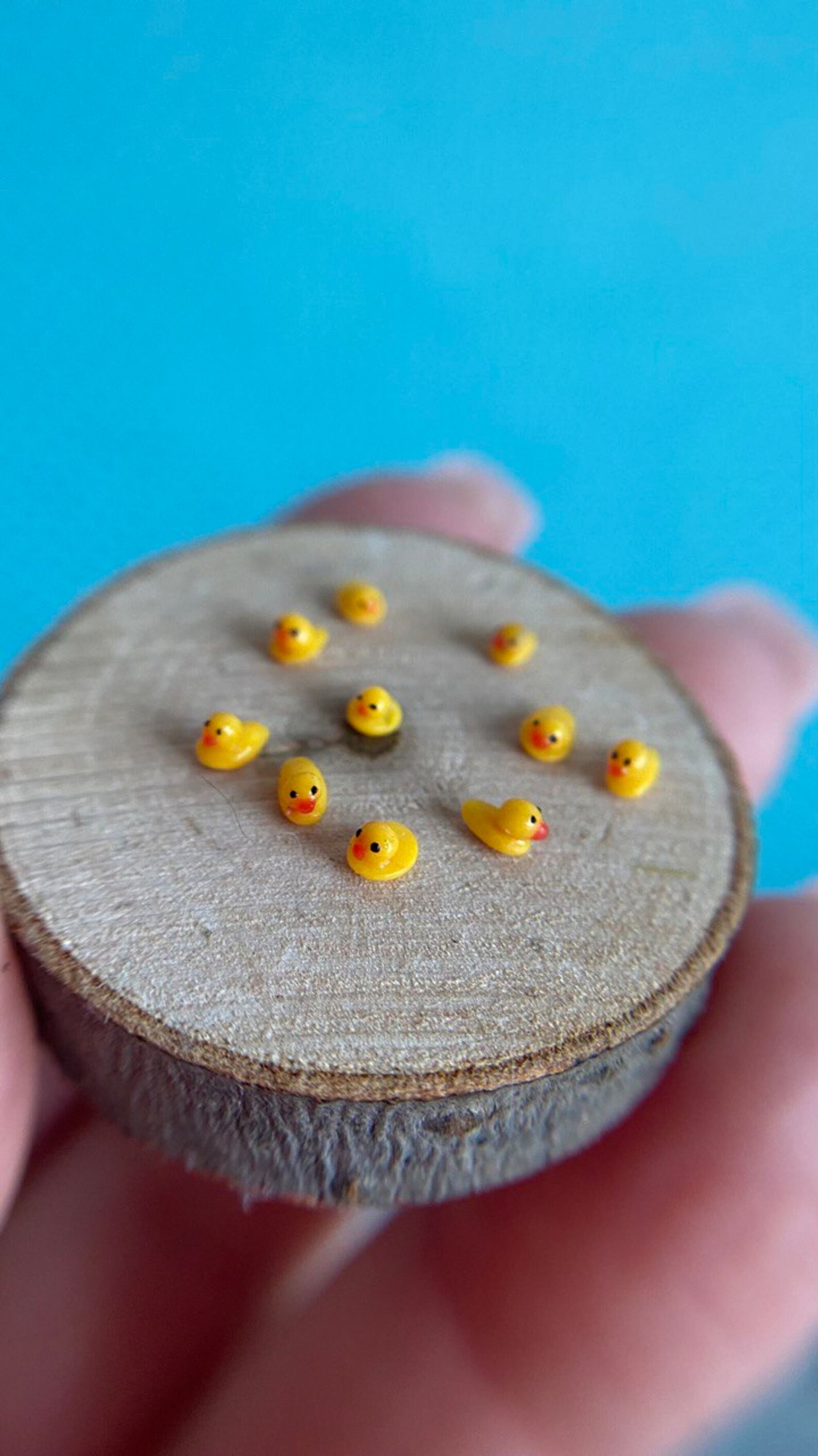 Tiny Rubber Yellow Duck, Micro Ducky 0,3 Mm 0,11 Inches Dollhouse ...
