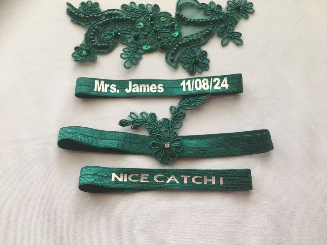 Hunter Lace Garter,green Wedding Garter,hunter Green Wedding,green ...