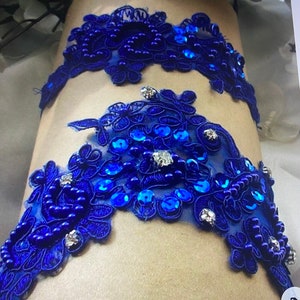 Royal Blue Garter - Etsy