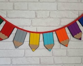 Pencil Bunting for Childrenplayroom Decorationnursery - Etsy UK
