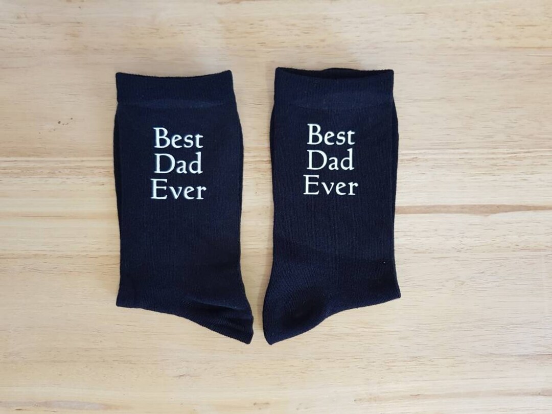 Best Dad Ever Socks~personalised Dad Socks~father's Day Gift~present ...