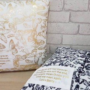 Keepsake Memory Cushion~personalized Memory Pillow~remembrance Cushion ...