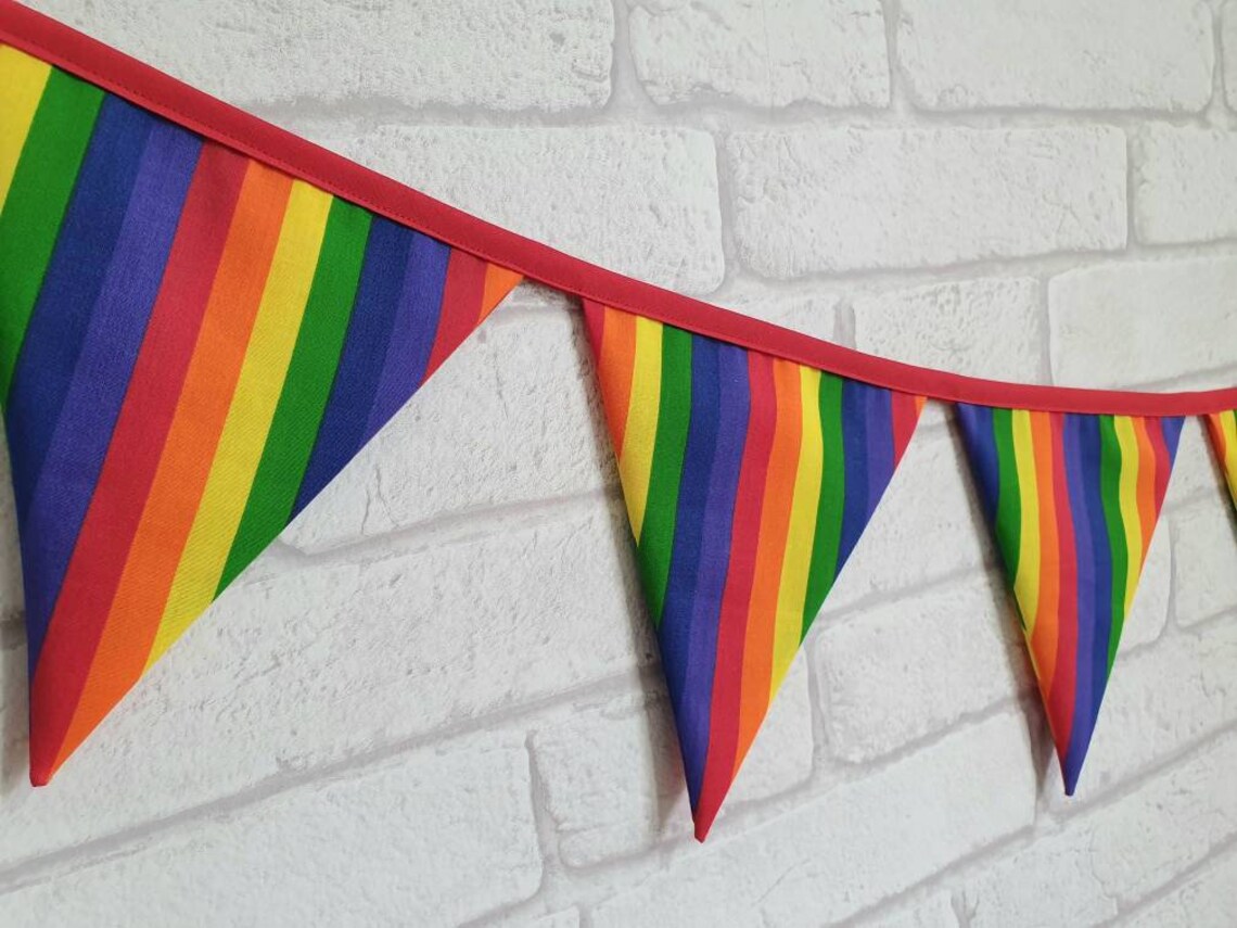 Rainbow Bunting~rainbow Garland for Children's Bedroom~rainbow Banner ...
