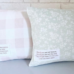 Keepsake Memory Cushion~personalized Memory Pillow~remembrance Cushion ...