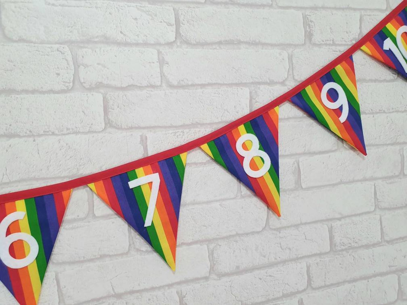 Number Bunting for Childrenclassroom Buntinglearning to - Etsy