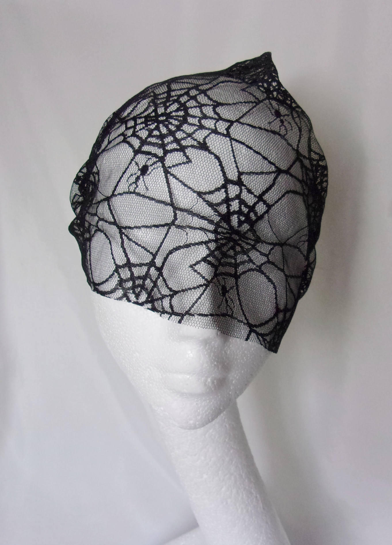 Black Cobweb Veil Tulle Mesh Birdcage Bandeau Wedding Bridal - Etsy