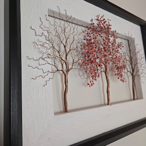 Fall Copper Tree Landscape. Made to Order. Wire Tree Sculpture. Metal ...
