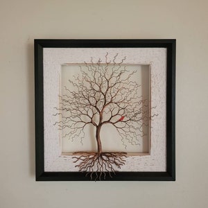 Copper Wire Tree. Made to Order Wire Art. Metal Art. Wall Decor. Copper ...