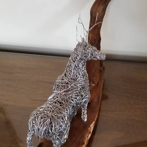 Wire Buck Sculpture. Wire Art. Metal Art. Rustic Home Decor. Cabin ...