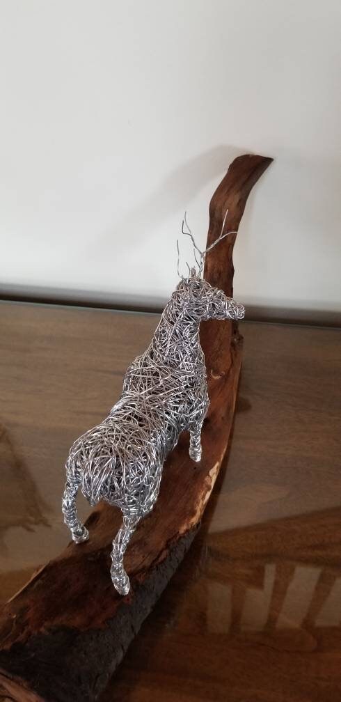 Wire buck sculpture. Wire Art. Metal Art. Rustic home decor. | Etsy