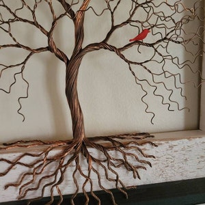 Copper Wire Tree. Made to Order Wire Art. Metal Art. Wall Decor. Copper ...