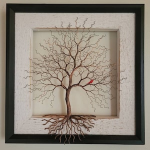 Copper Wire Tree. Made to Order Wire Art. Metal Art. Wall Decor. Copper ...