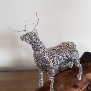 Wire Buck Sculpture. Wire Art. Metal Art. Rustic Home Decor. Cabin ...
