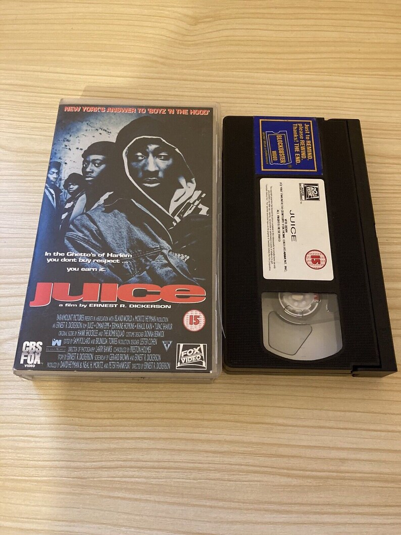 Tupac 2 PAC Juice VHS Video Cassette 1994 blockbusters - Etsy