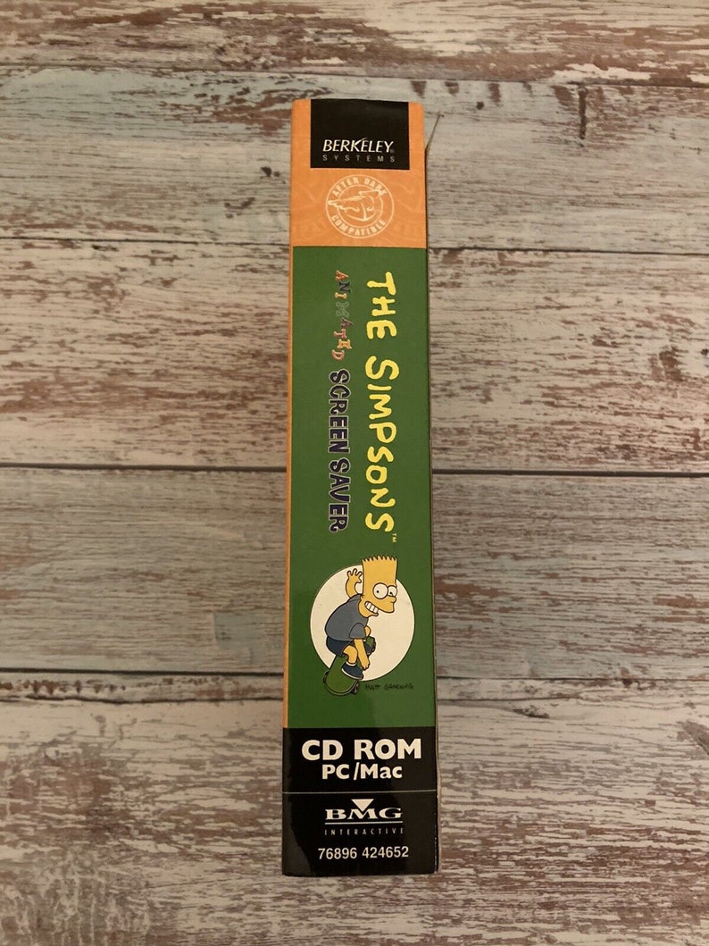 The Simpsons Animated Screen Saver CD Rom PC Mac 1996 - Etsy