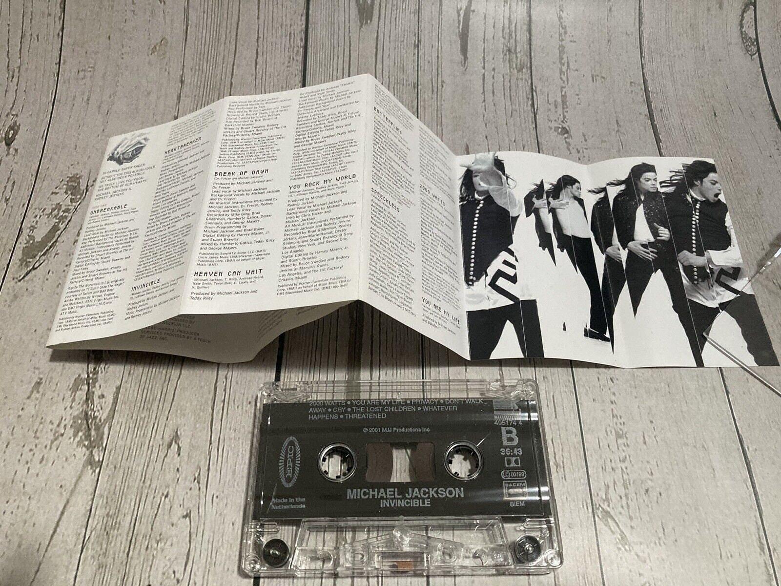 Michael Jackson Invincible Album Tape 2001 Audio Cassette MJ Vintage ...