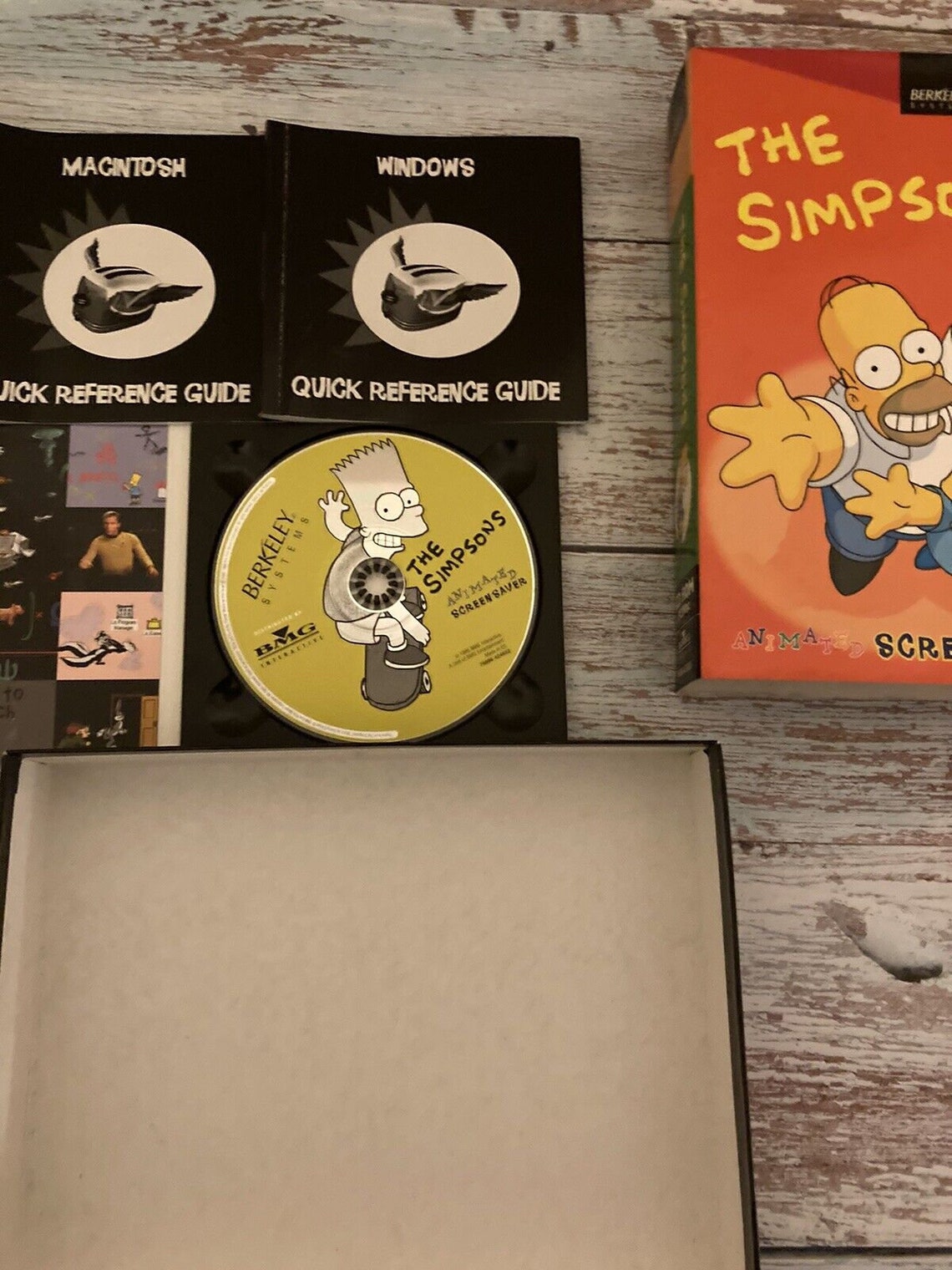 The Simpsons Animated Screen Saver CD Rom PC Mac 1996 Vintage - Etsy