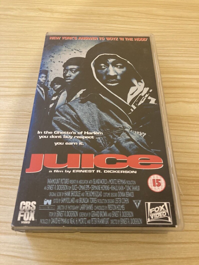 Tupac 2 PAC Juice VHS Video Cassette 1994 blockbusters - Etsy