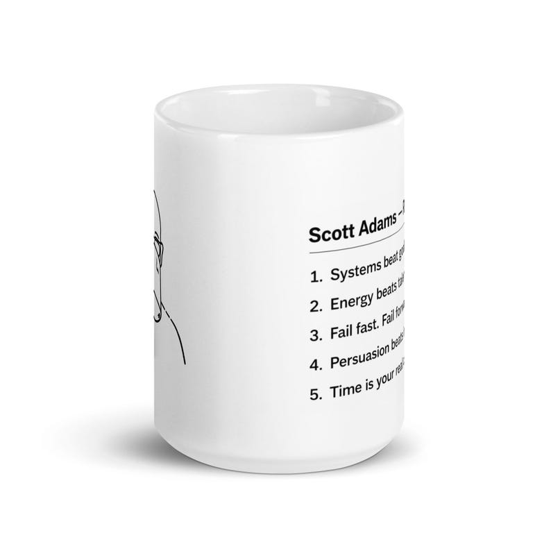 Scott Adams Mug – 5 Rules for Success | Dilbert Creator Tribute ...