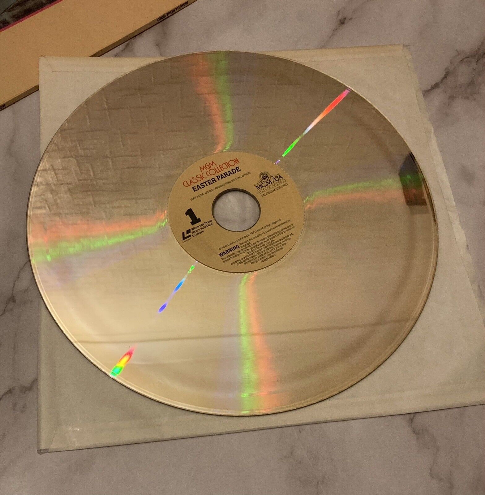 Easter Parad Laser Disc Feat. Fred Astaire, Judy Garland Mgm Umlv 1983 ...