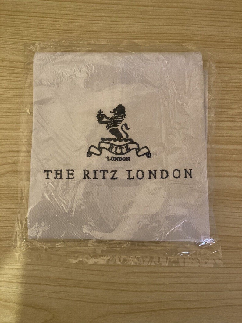 The Ritz London Dry Cleaning Bag White Ritz Hotel Dust Bag Sealed ...