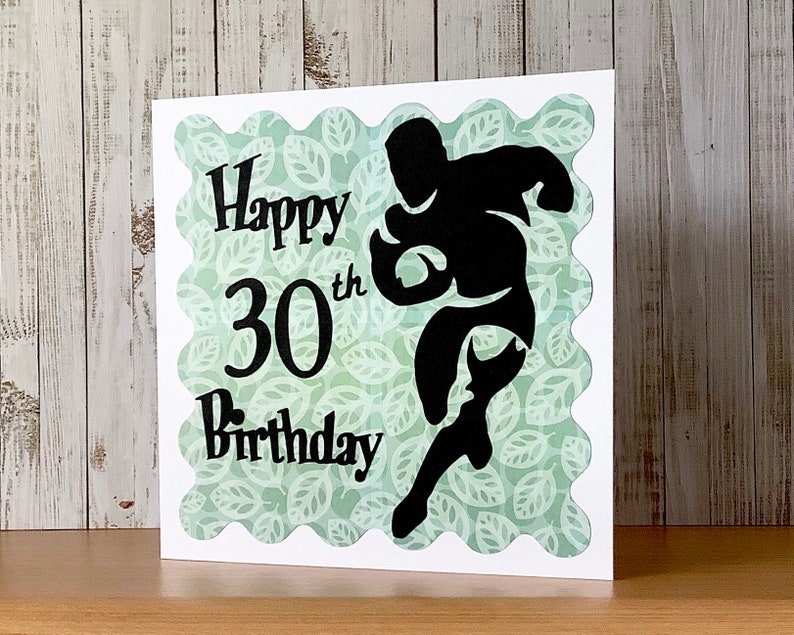 Stylish Rugby Birthday Cards 21st, 30th, 40th, 50th, 60th - Etsy UK