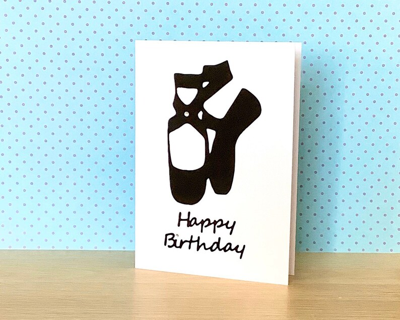 Ballet Shoes Birthday Card or Congratulations Card for - Etsy