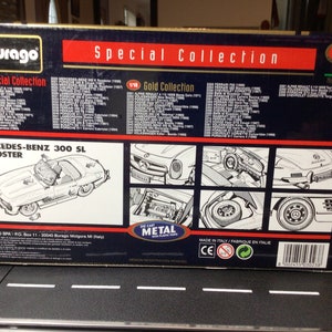 Burago Special Collection Diecast 1957 Beige Mercedes Benz 300 SL ...