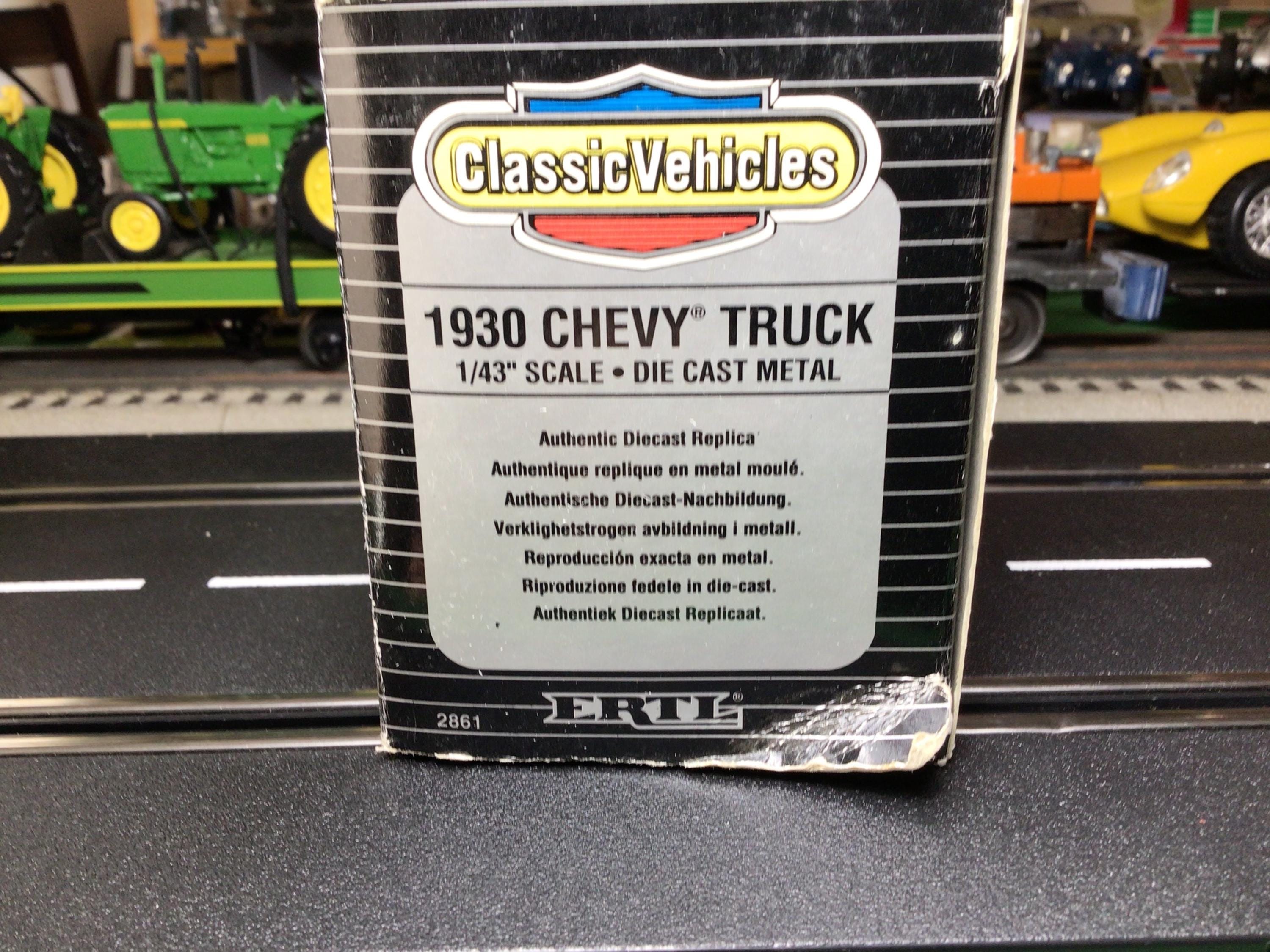 ERTL Classic Vehicles 1930 Red Vintage Chevy Stake Body Truck 1/43 ...