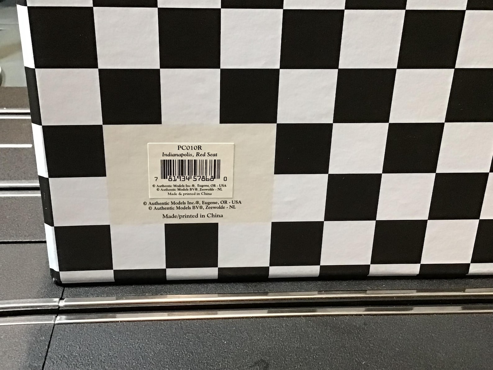 Authentic Models Indianapolis Speedway Red Seat PC010R High Polished ...
