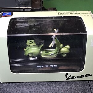 Vespa 125 1948 Green Diecast 1/32 Scale Scooter Moped Motorcycle Newray ...