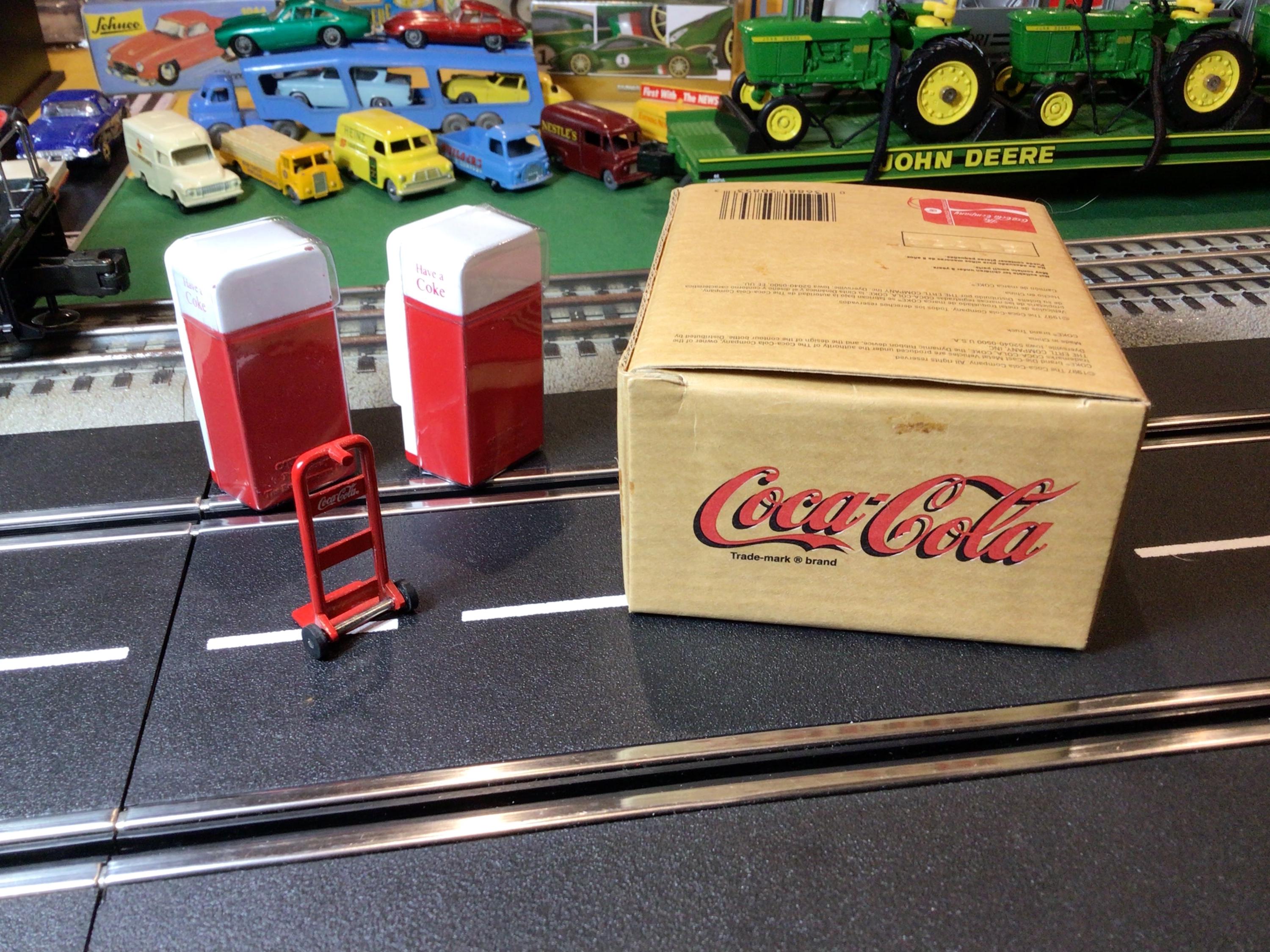 ERTL Diecast Two Coca Cola Pop Machines and One Hand Cart - Etsy
