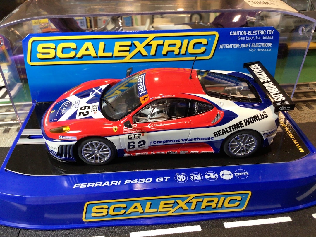 Scalextric Slot Cars Red Ferrari F430 GT # 62 - Etsy