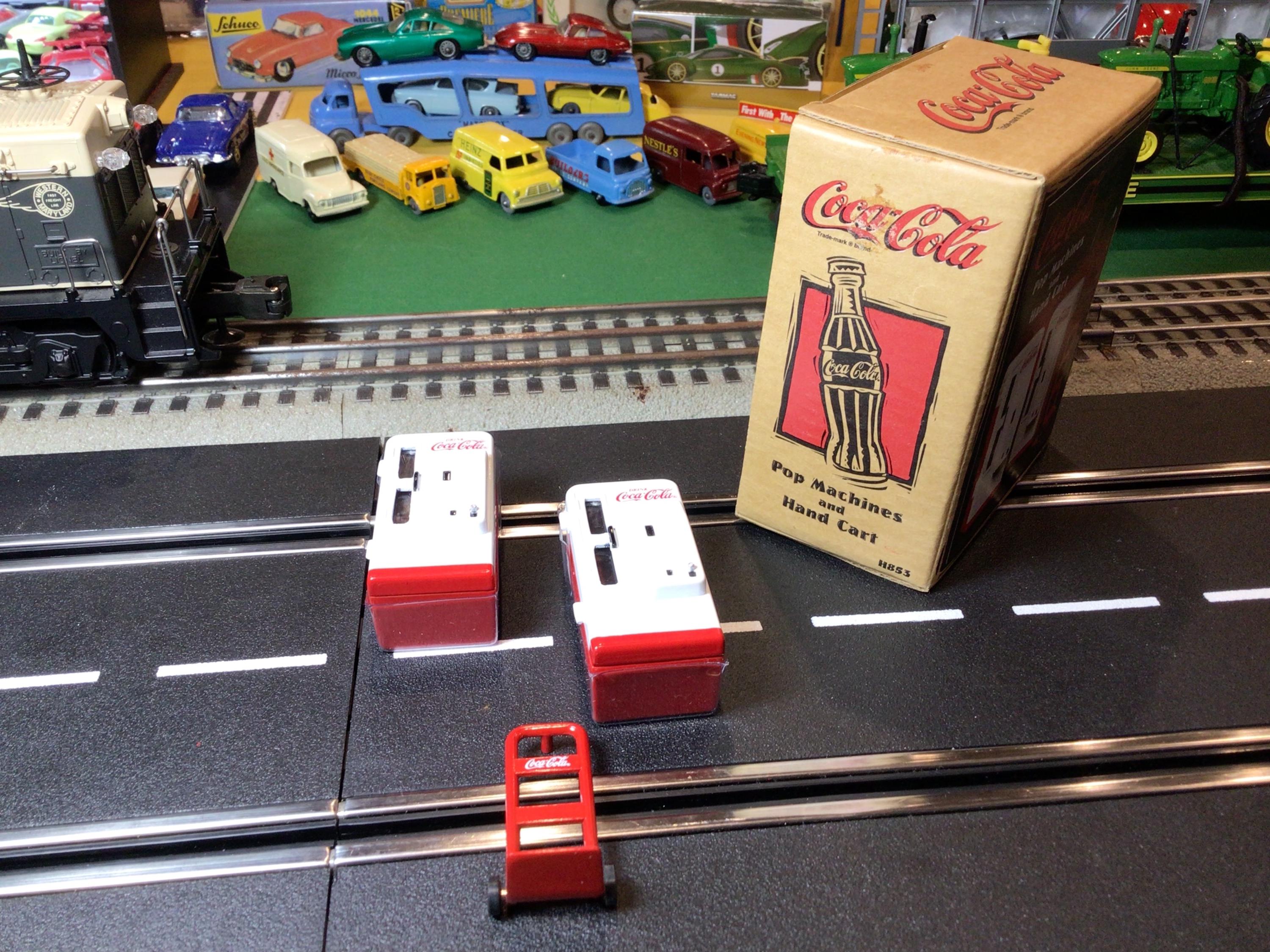 ERTL Diecast Two Coca Cola Pop Machines and One Hand Cart - Etsy