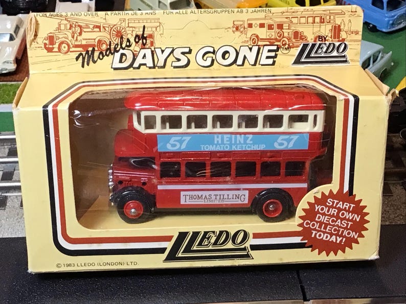 Lledo Models of Days Gone Red Double Decker Heinz 57 Ad Diecast 1/64 ...