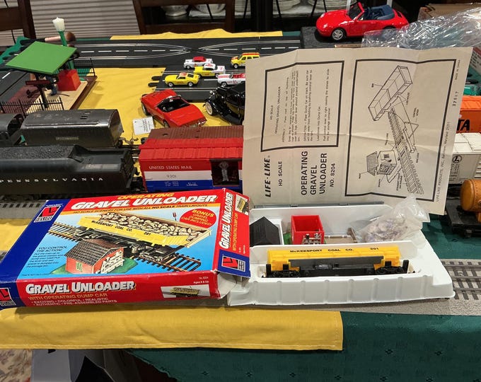 Life Like Trains Operating Gravel Unloader HO Scale W/dump Car - Etsy