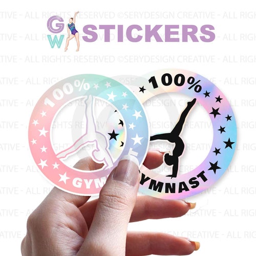 Gymnast Vinyl Decal Sticker | Etsy