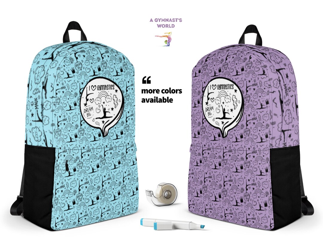 Gymnastics Backpack, Gymnastics School Bag, Gymnastics Gift, Gymnastics ...