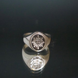 Sol Heavy Oval Sun Face Engraved Intaglio Ring Seal Fob Signet Ring ...