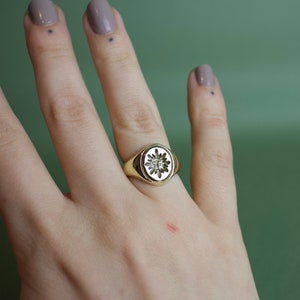 Sol Heavy Oval Sun Face Engraved Intaglio Ring Seal Fob Signet Ring ...