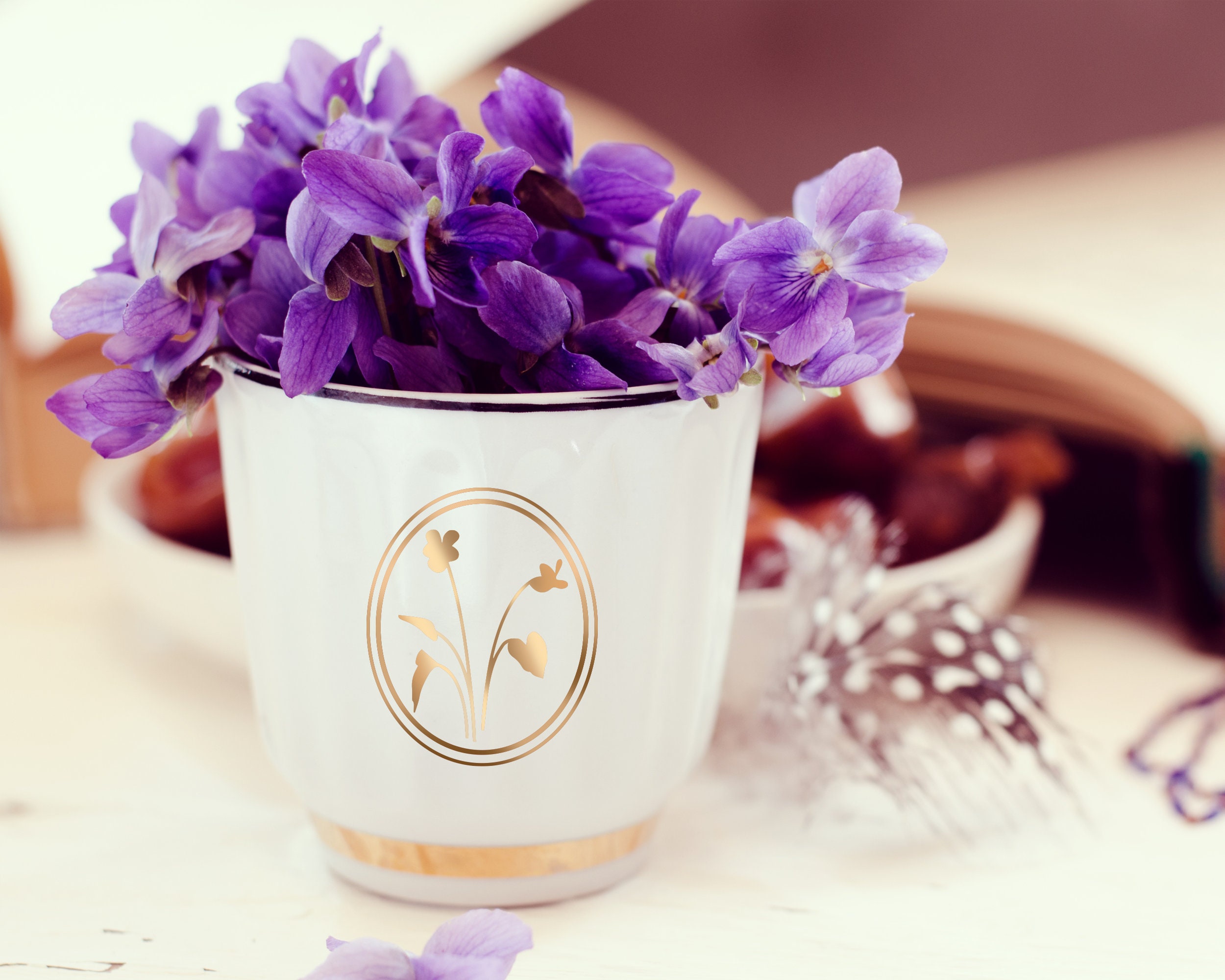 Violet Silhouette Svg and Png Bundle, Violet Svg, Floral Svg, Cricut ...