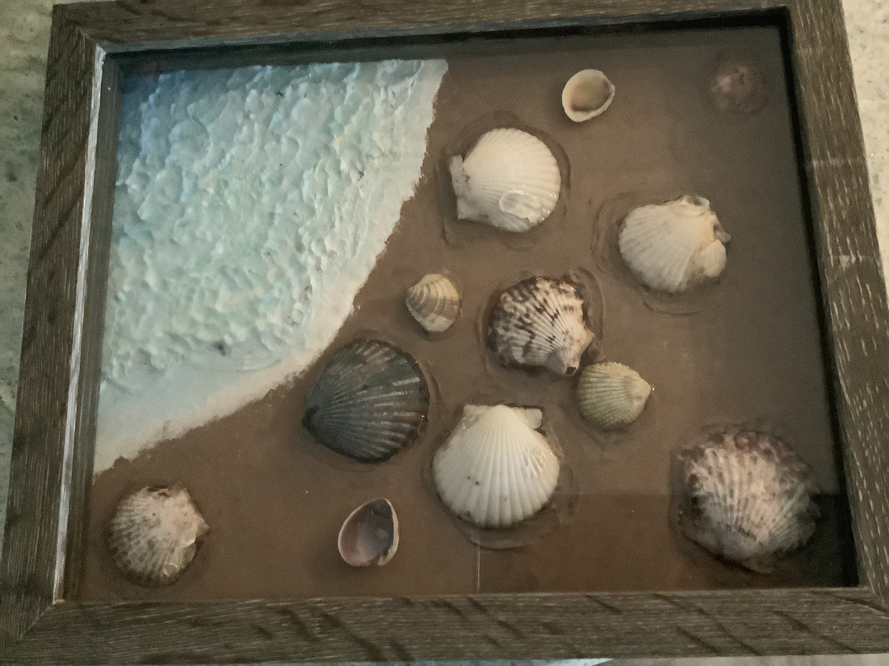 Handmade Beach Scene Shadow Box - Etsy