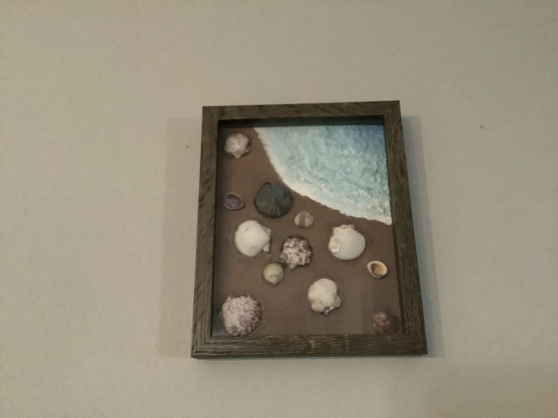 Handmade Beach Scene Shadow Box - Etsy